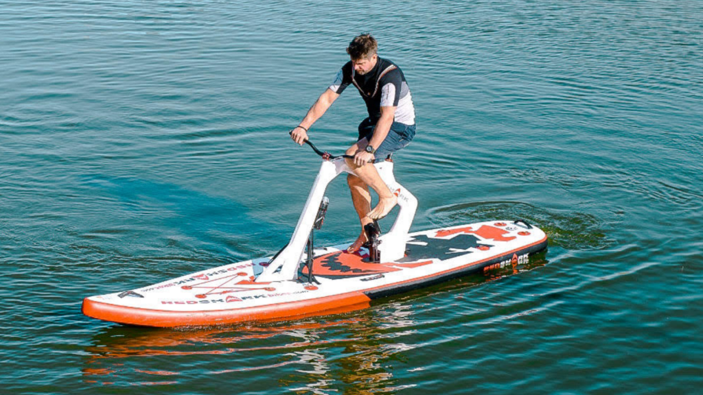 Vergeet suppen: je kunt nu ook fietsen over het water